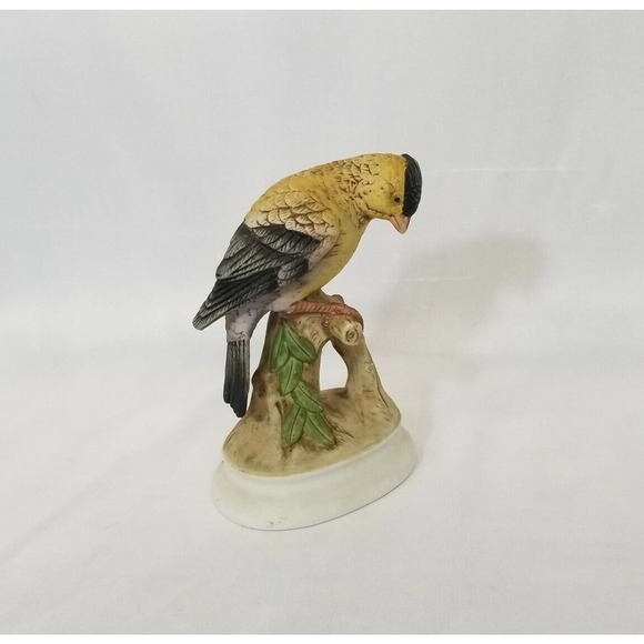 Lefton | Accents | Lefton Hand Painted Gold Finch Bird On Tree Branch ...